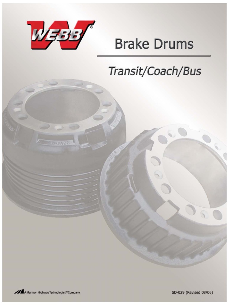 Webb Drum Catalog 2 | PDF | Automotive Technologies | Vehicle Technology