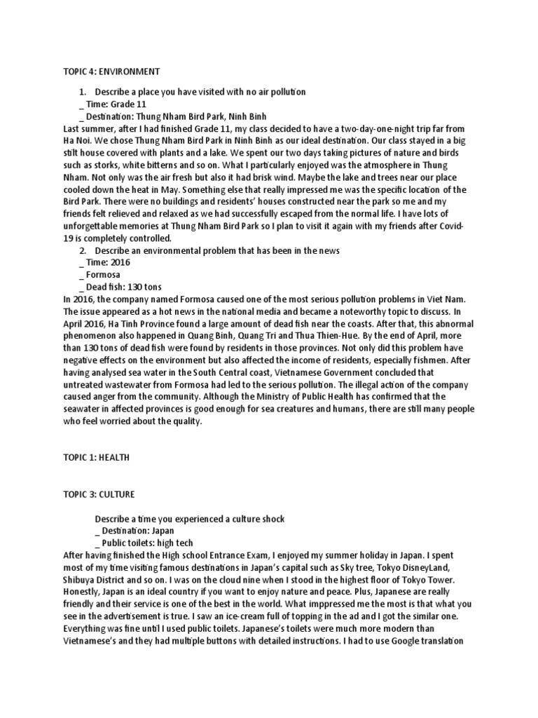 Speaking Practice | PDF