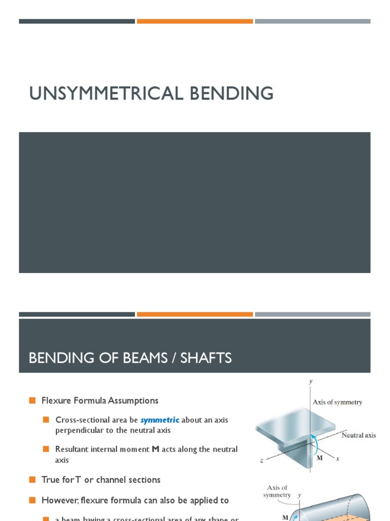 MOM-II Lec 9 Unsymmetrical Bending | PDF | Bending | Stress (Mechanics)