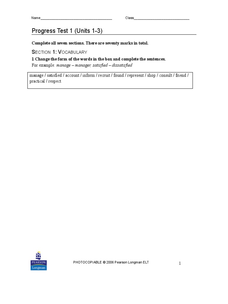 Progress Test 1 | PDF | Business | Computing