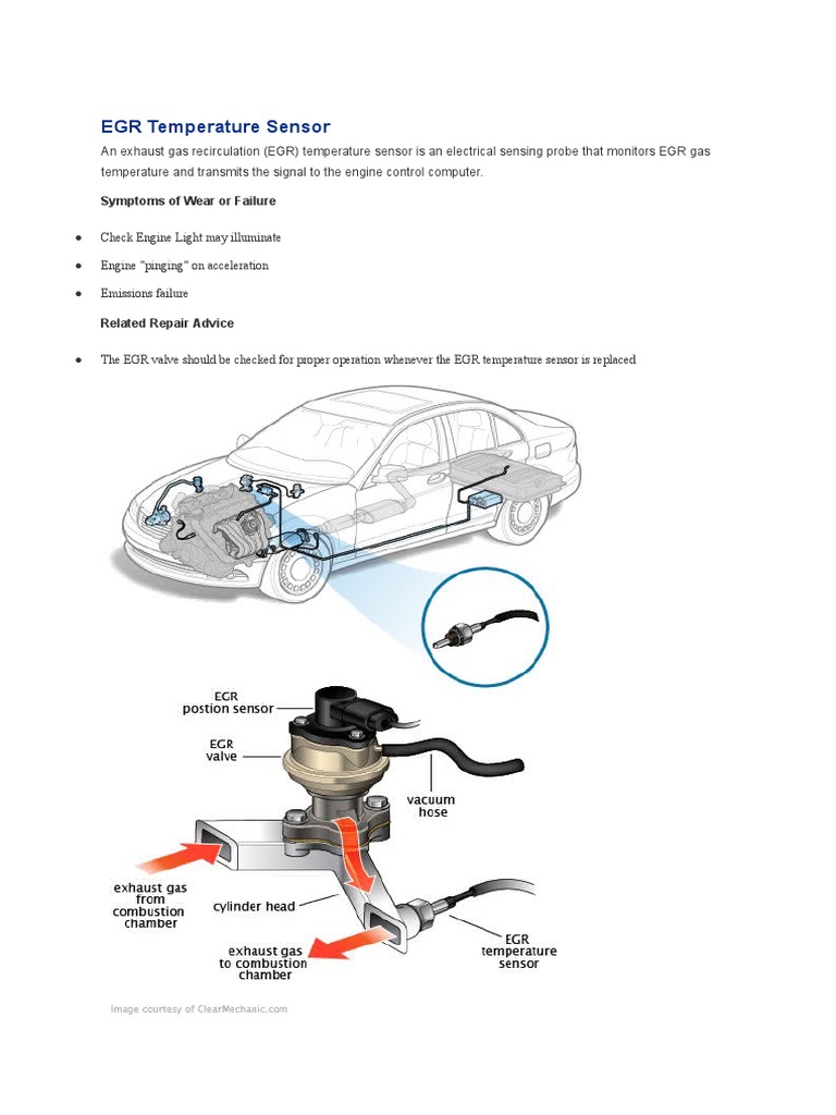 EGR Temperature Sensor | PDF | Engines | Systems Engineering