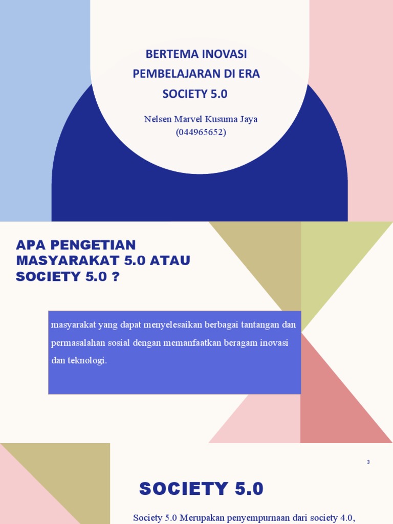 Bertema Inovasi Pembelajaran Di Era Society 5 Nelsen | PDF