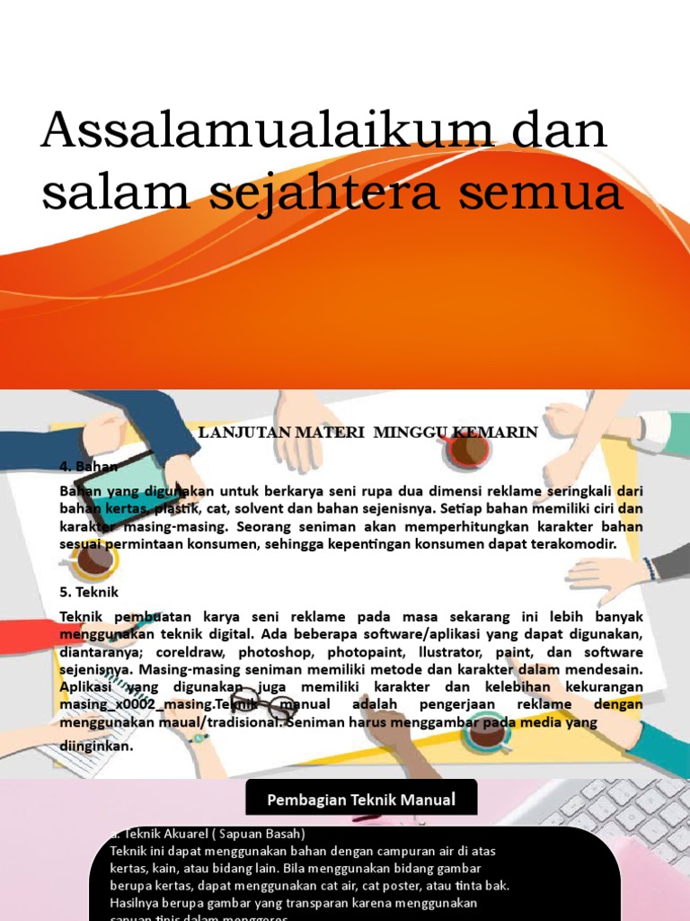 Teknik dan Bahan Seni Rupa Reklame | PDF | Griya & Taman | Seni