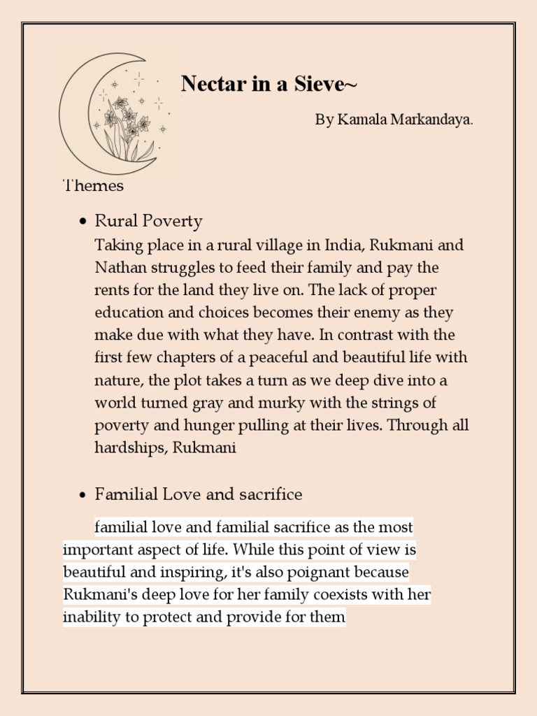 Themes of Resilience in Nectar | PDF | General Fiction | Poetry