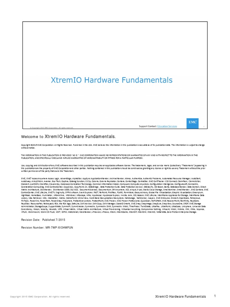XtremIO Hardware Fundamentals | PDF | Solid State Drive | Computer Data Storage