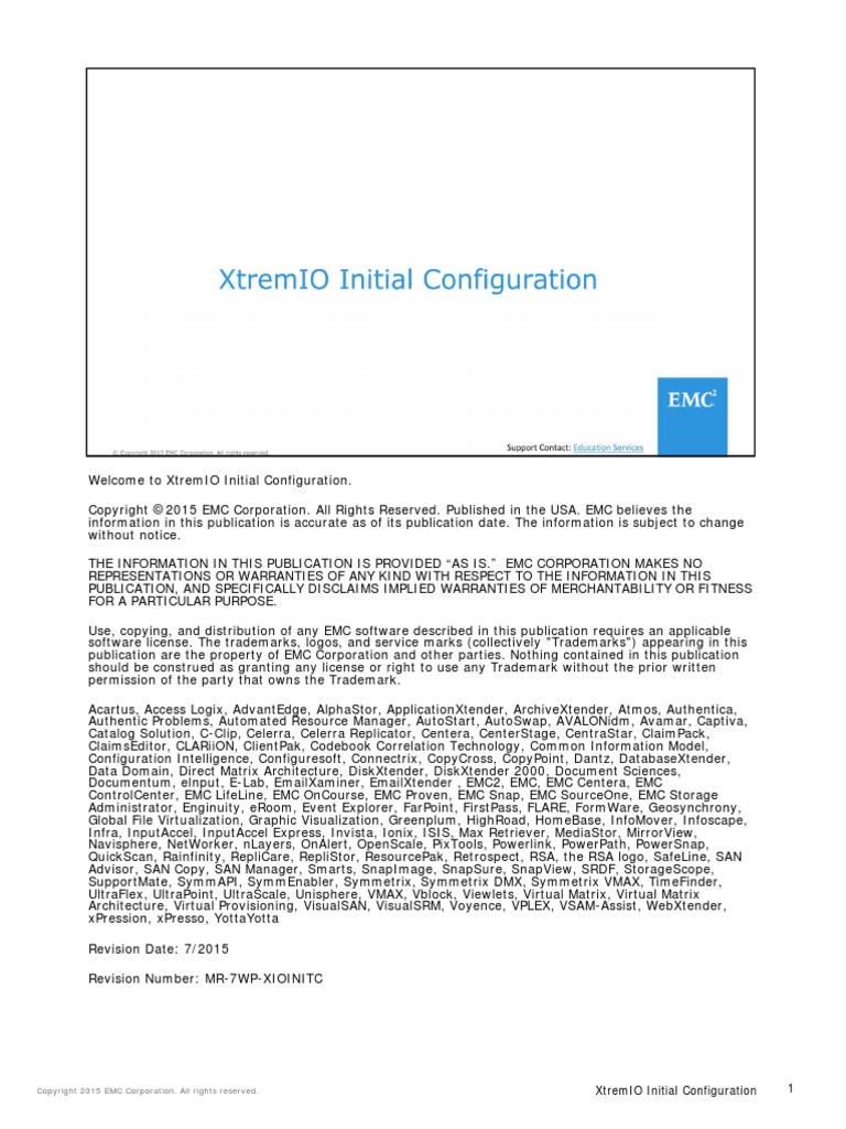 XtremIO Initial Configuration | PDF | Proxy Server | Domain Name System