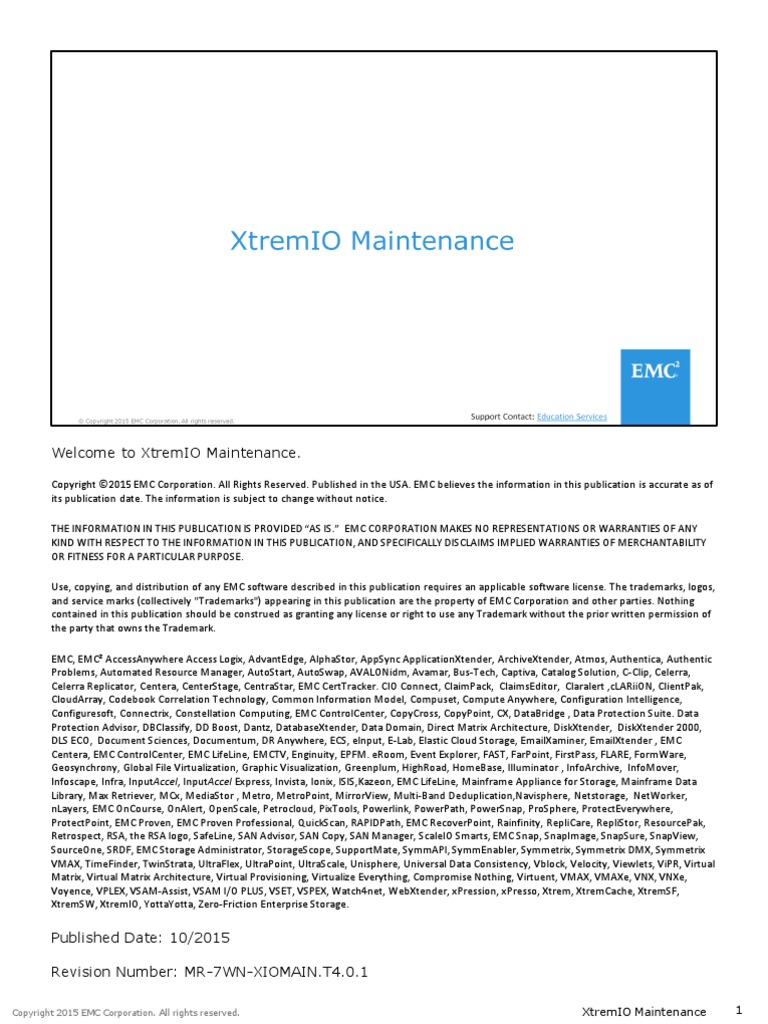 XtremIO Maintenance | PDF | Command Line Interface | Solid State Drive