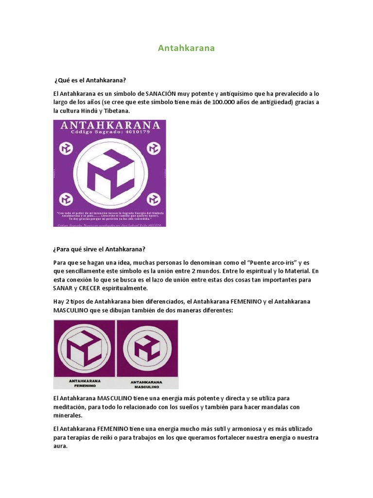Antahkarana | PDF | Respiración | Reiki