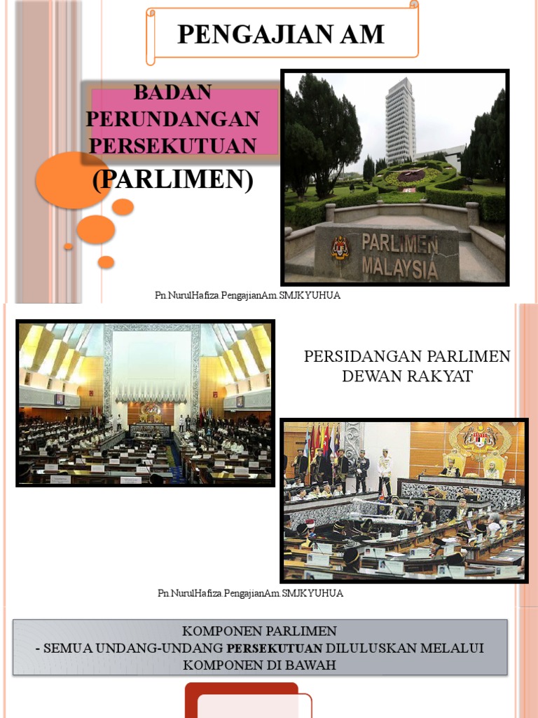 Topik 5 - Badan Perundangan Persekutuan (Parlimen) | PDF Topik 5 - Badan Perundangan Persekutuan (Parlimen) | PDF