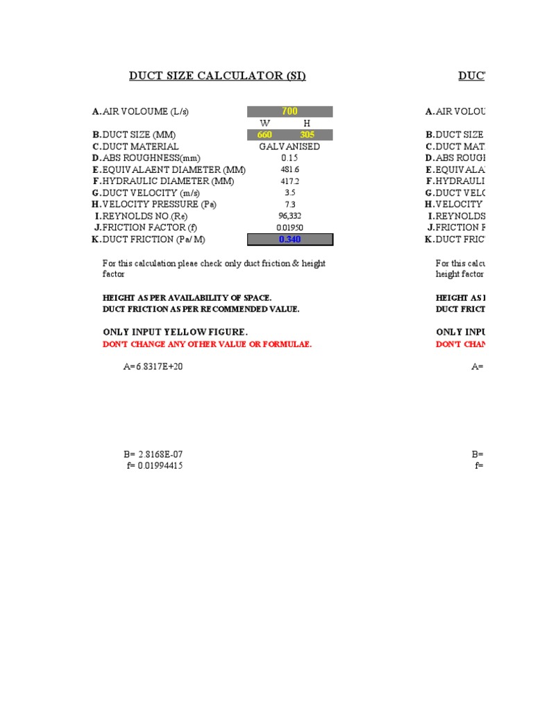 Duct Sizer | PDF | Fluid Dynamics | Dynamics (Mechanics)