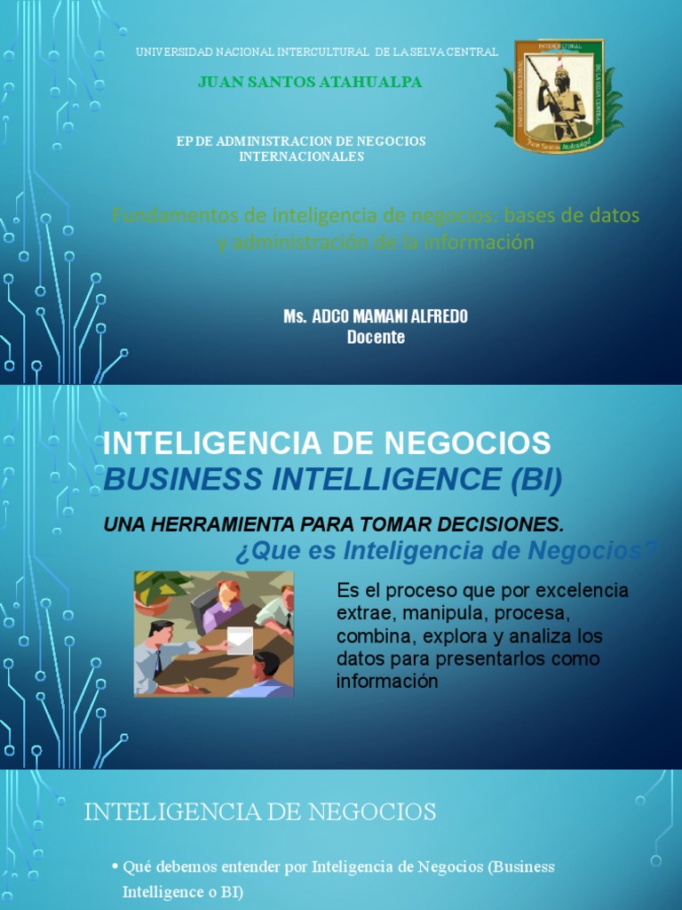 06 Fundamentos de Inteligencia de Negocios Bases de Datos y Administracion | PDF | Inteligencia ...
