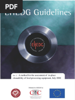 Overview EHEDG Guidelines by Topics 2018 04 | PDF | Machines | Hygiene