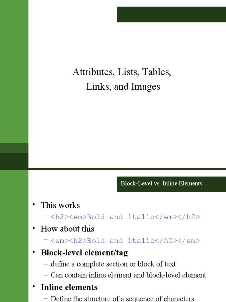 Lecture3 Ak | Download Free PDF | Html Element | Internet