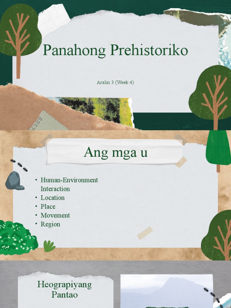 Green and Brown Scrapbook Human Geography Education Presentation ...