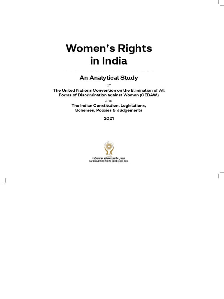 Women's Rights in India Complete - Compressed | PDF | Convention On The Elimination Of All Forms ...