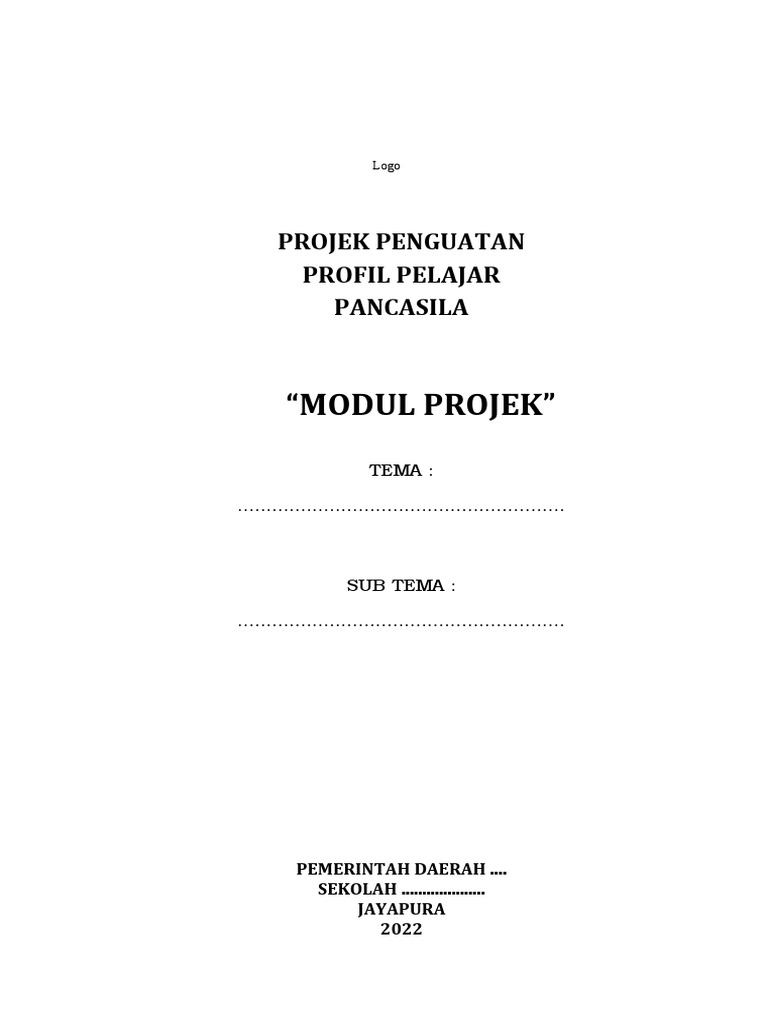 7 LK Tema Rancangan Modul Projek Penguatan P3 | PDF