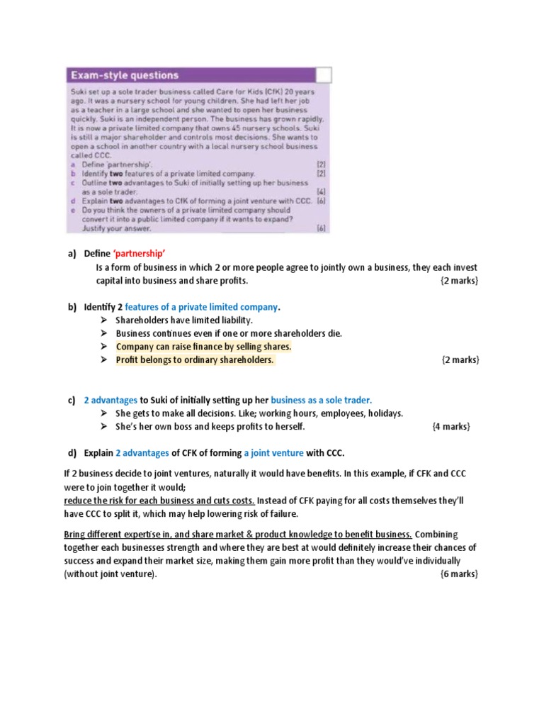 Business Structures and Partnerships Explained | PDF | Franchising ...