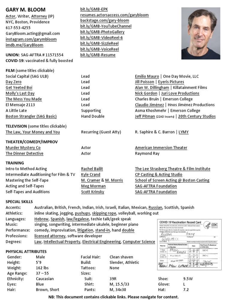 Gary M Bloom - Resume | PDF