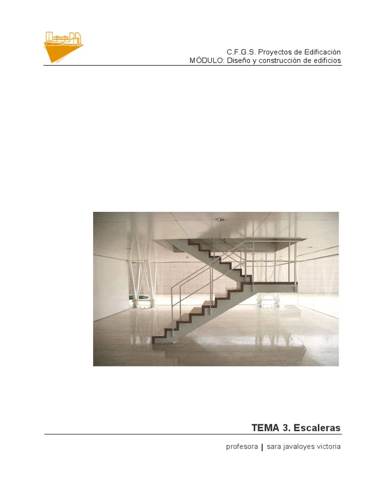 Tema 3.escaleras | PDF | Escalera | Hormigón