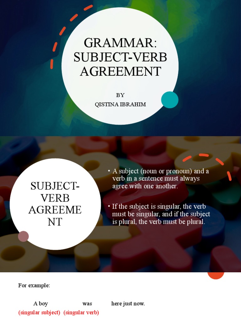 Subject Verb Agreement | PDF | Grammatical Number | Plural