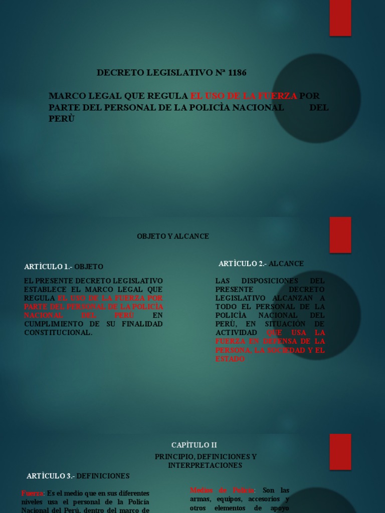 Decreto Legislativo N 1186 | PDF | Policía | Gobierno
