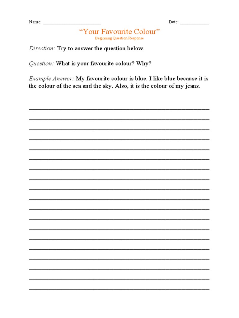 Writing Practice - Answer Questions | Download Free PDF | Sushi