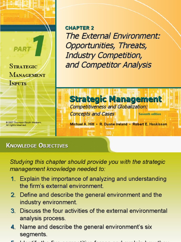 Chapter2 - External Environment | PDF | Economies Of Scale | Procurement