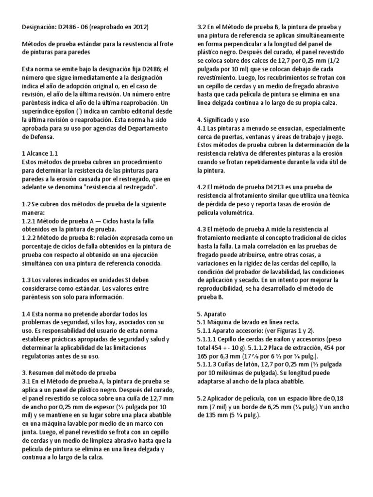 Astm D2486-06 Lavabilidad | PDF | Ciencia y matemáticas | Tecnología