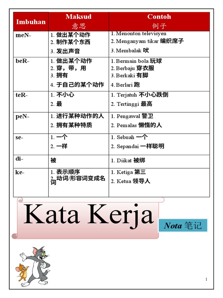 BM - Kata Kerja | PDF