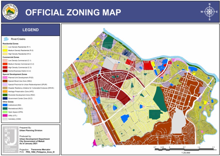 Official Zoning Map (Makati City) | PDF