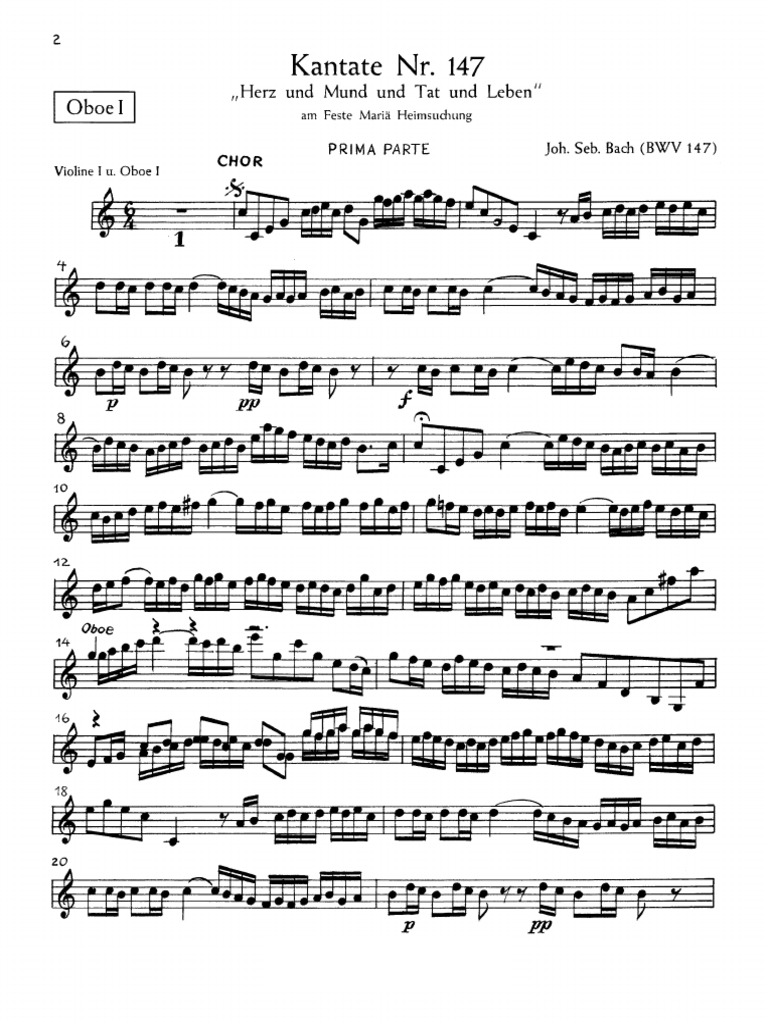 Bach Cantata 147 | PDF