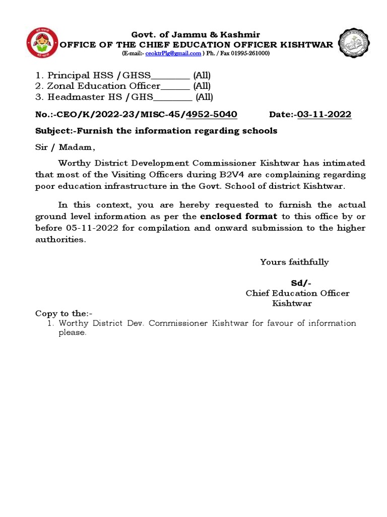 Information Required For | PDF