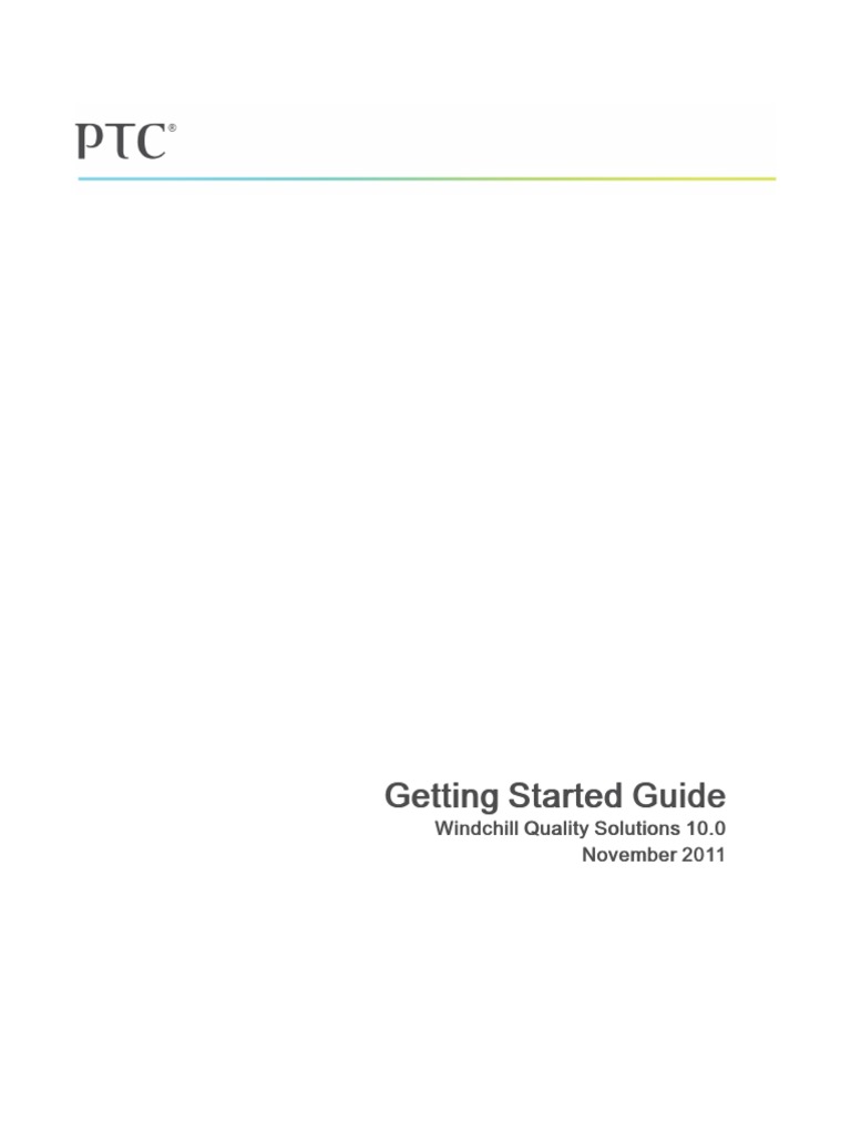 Windchill Quality Solutions Getting Started Guide | PDF | Copyright Infringement | Icon (Computing)