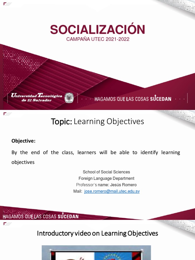 1.3 Types of Objectivs - Learning Objectives | PDF | Learning ...