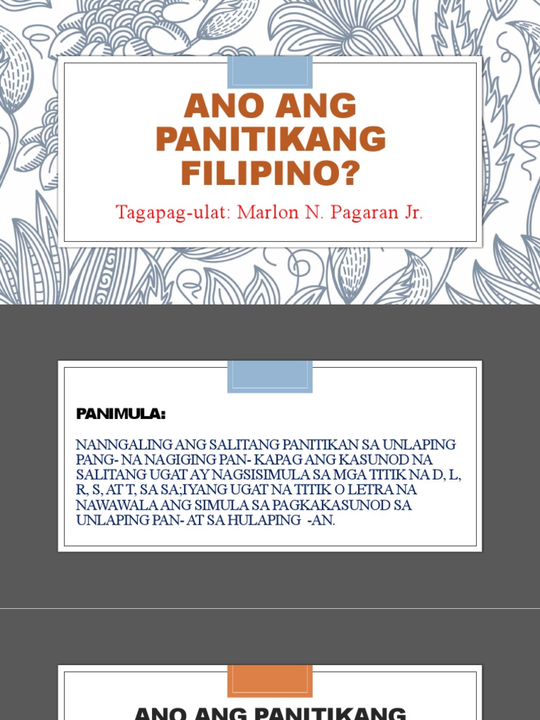 Ano Ang Panitikang Filipino | PDF