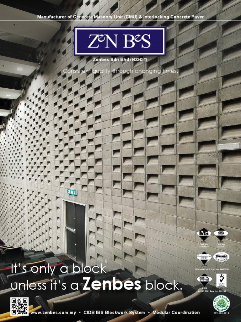 Zenbes Corporate Brochure 2018 | PDF | Masonry | Concrete