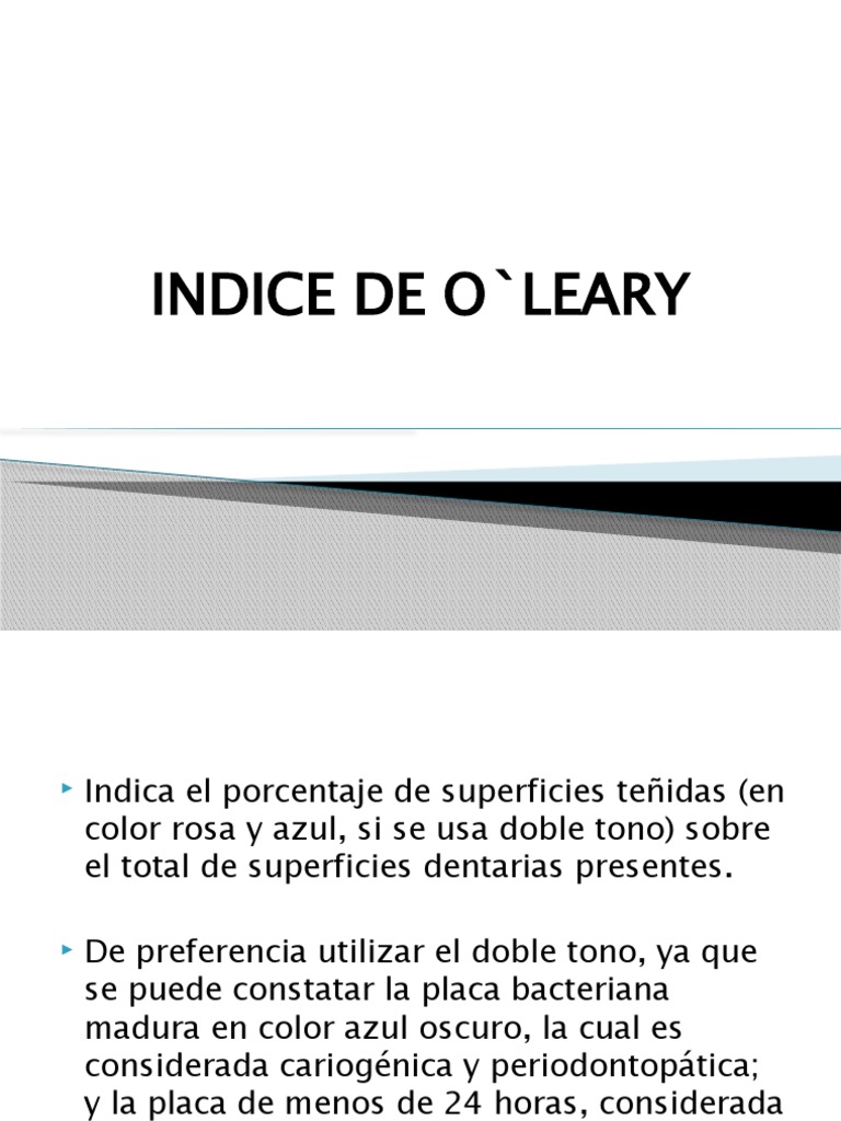 Indice de o Leary | PDF