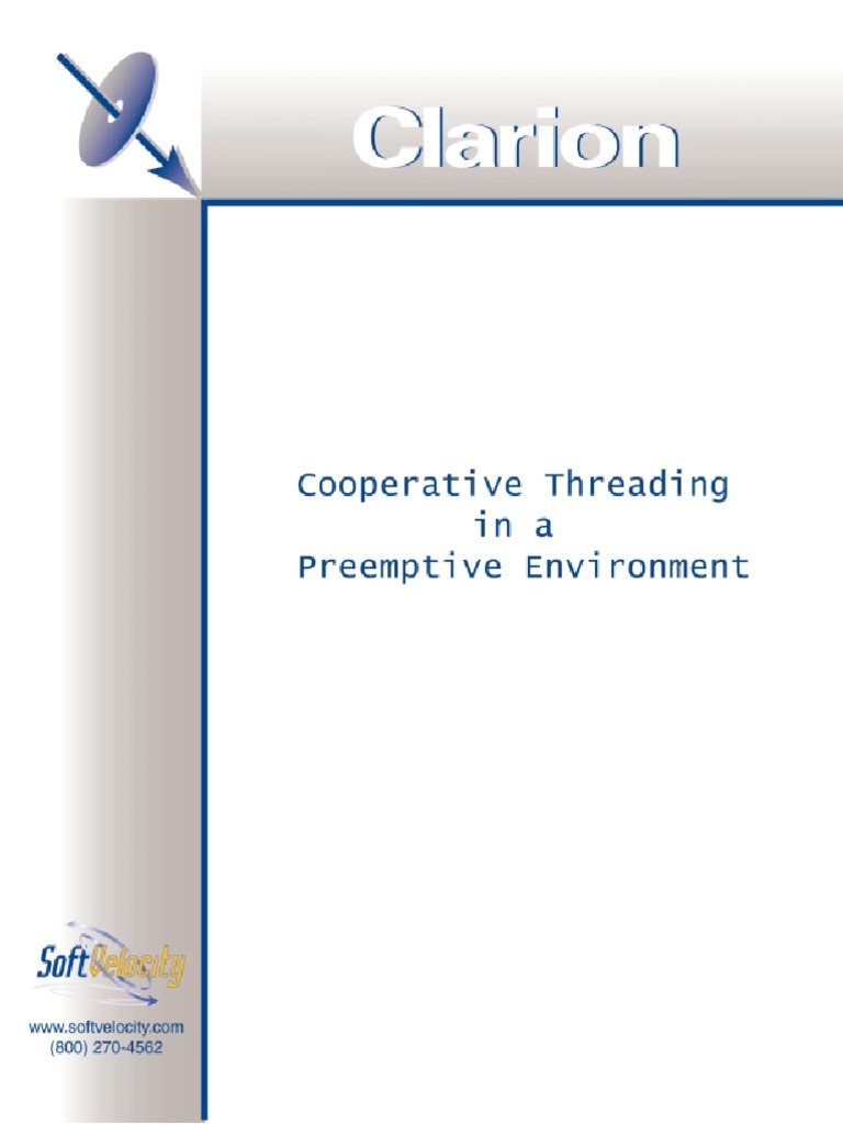 Cooperative Threading in APreemptive Environment | PDF | Thread (Computing) | Computer Architecture