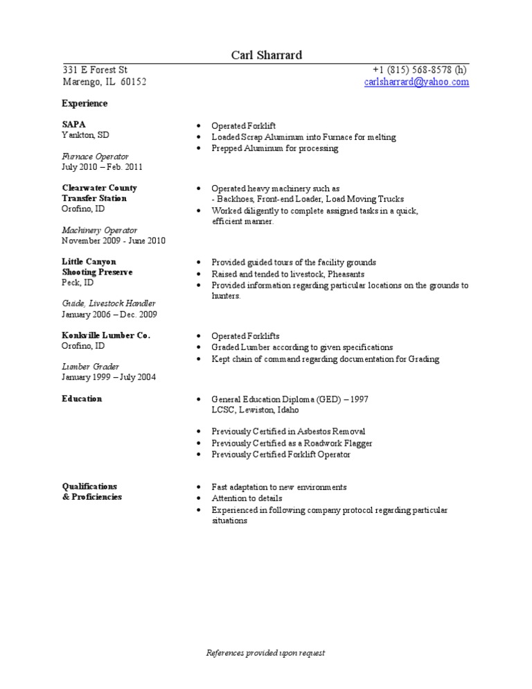 Carl Resume | PDF