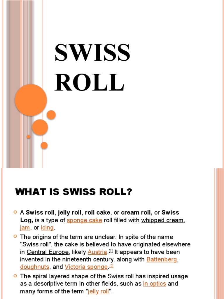 Swiss Roll | PDF | Cakes | Cooking