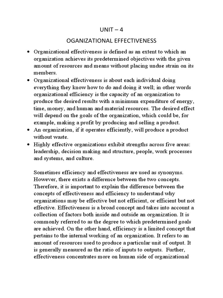Unit 4 Ob | PDF | Change Management | Goal