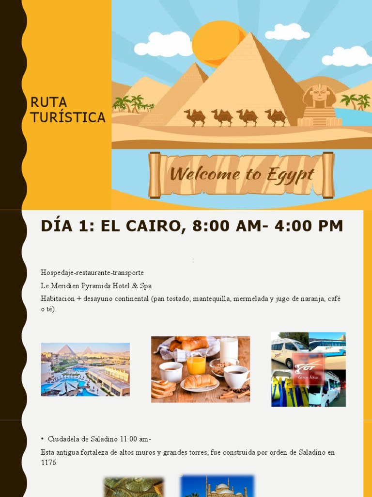Ruta Turistica Egipto Pdf El Cairo