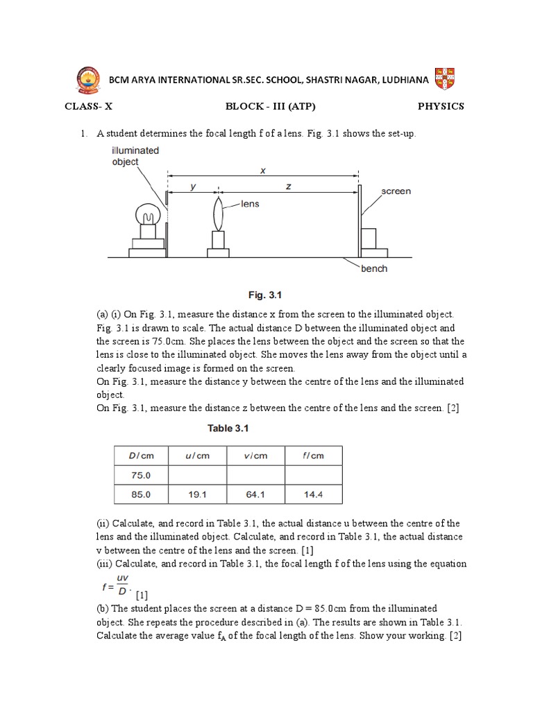 Block 3 (ATP) | PDF | Electrodynamics | Atomic