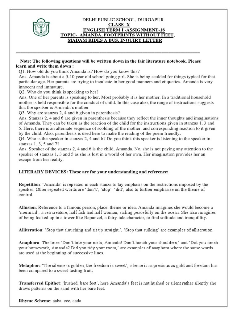 Class 10 Assignment 17 2022-23 | PDF