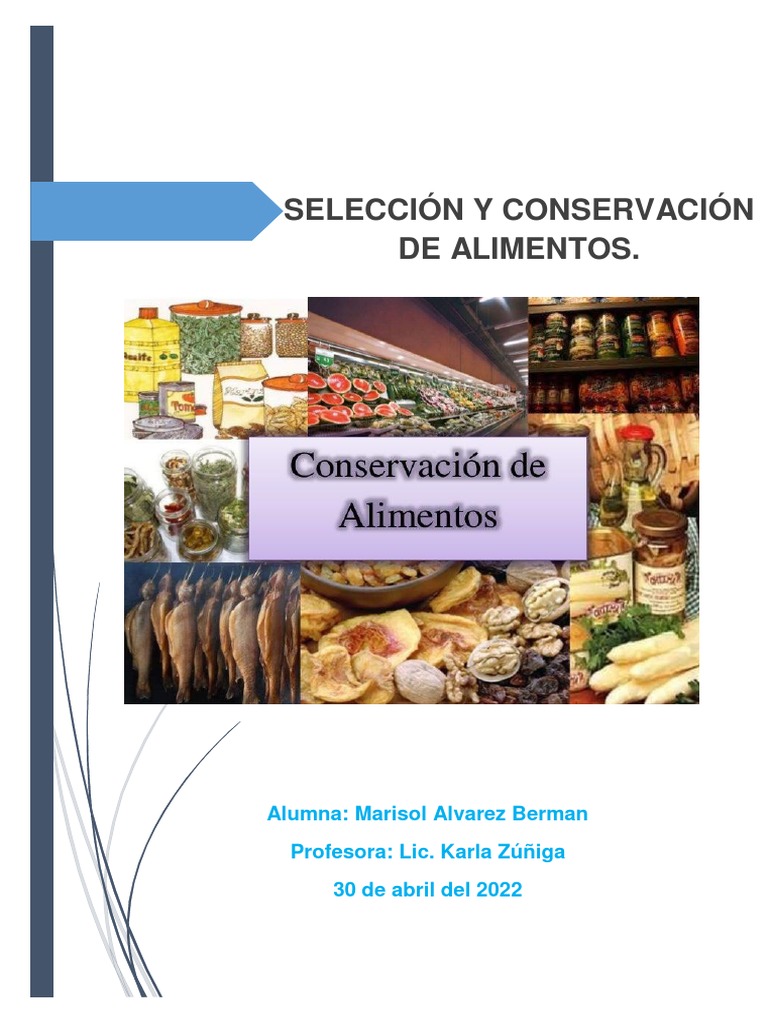 Conservación de Alimentos | PDF | Alimentos | Conservación de los alimentos