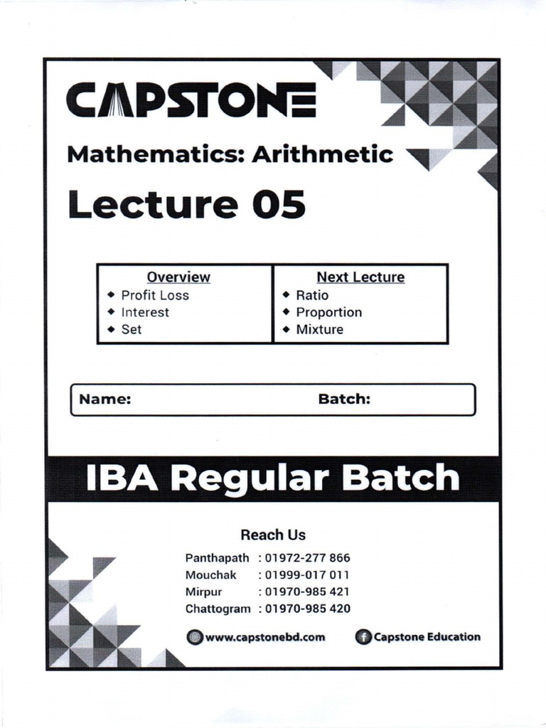 Math 5 | PDF | Interest | Prices