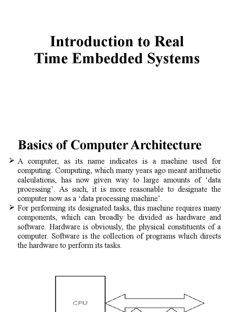 Chapter 1 - Final | Download Free PDF | Embedded System | Microcontroller