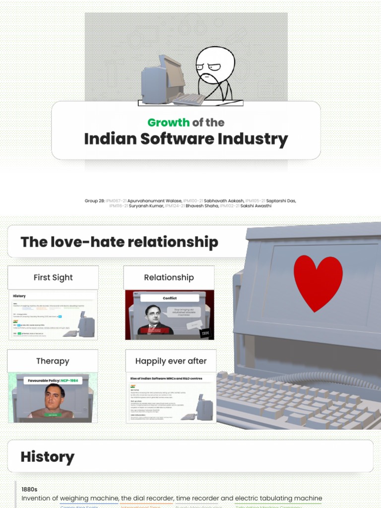 Presentation - The Story Behind The Growth of Indian Software Industry ...