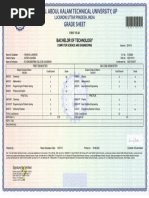 B.tech Marksheet PDF | PDF | Engineering