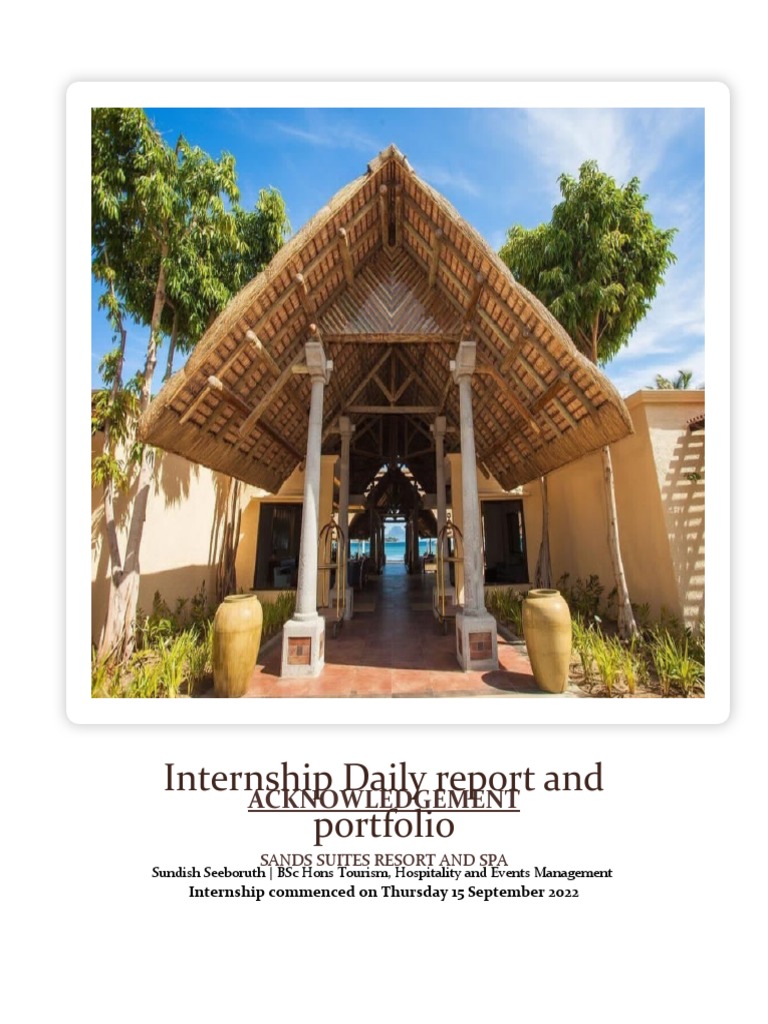 Sands Resort Portfolio - Doc21 | PDF | Waiting Staff | Menu